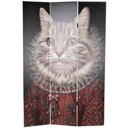 Dkd Home Decor - Pin Canvas -Bildschirm 120x2.5x180 Katzenhund Pin Leinwand Material Farbe Mehrfarbige Uhren Familiendetails