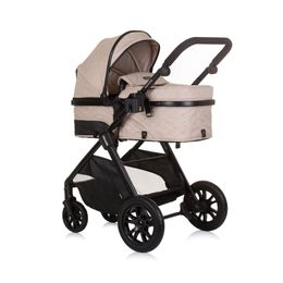 Chipolino Kinderwagen Harmony 2 in 1 Wickeltasche, Getränkehalter, Fußabdeckung beige