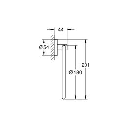 Grohe Essentials Handtuchring chrom 40365001 40365001