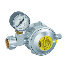 GOK Niederdruckregler Typ EN61-DS mit Manometer, 30 mbar / 1,5 kg/h