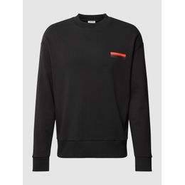 Calvin Klein Comfort Fit Sweatshirt aus Baumwolle mit Label-Detail