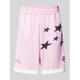 Loose Fit Shorts mit Label- und Motiv-Print Modell 'ALLSTARS'