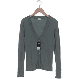 hessnatur Damen Strickjacke, grün, Gr. 34