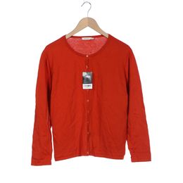 hessnatur Damen Strickjacke, orange, Gr. 48