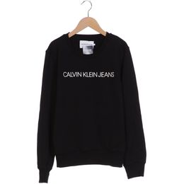 Calvin Klein Jeans Damen Sweatshirt, schwarz, Gr. 42