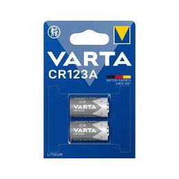 Varta LITHIUM Cylindrical CR123A, Batterie 2 St&uuml;ck, CR123A