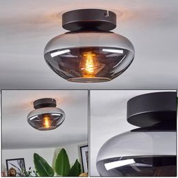 hofstein Mertola Deckenleuchte Glas 20 cm Rauchfarben, 1-flammig