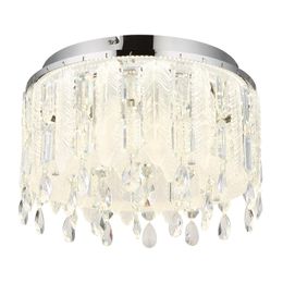 Globo Klunka Deckenleuchte LED Chrom, 1-flammig, Fernbedienung