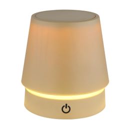 Globo Carlos Tischleuchte LED Chrom, Sandfarben, 1-flammig