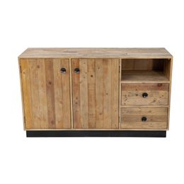 Dynamic24 Sideboard Old Pinie Kommode Wohnzimmer Esszimmer Schubladen Schrank Highboard