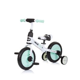 Chipolino Dreirad, Laufrad 2 in 1, Max Bike, 10 Zoll R&auml;der, Pedale, St&uuml;tzr&auml;der hellgr&uuml;n