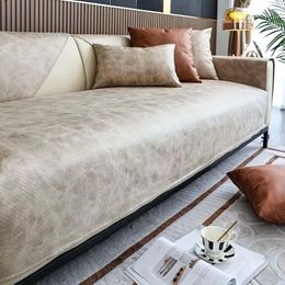 Yifulin Haustierfreundlicher Universeller Sofabezug, Weiches Ledersofa-Handtuch, Rutschfester Möbelschutz Für Das Wohnzimmer