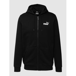 Puma Sweatjacke mit Label-Print Modell 'Small Logo'