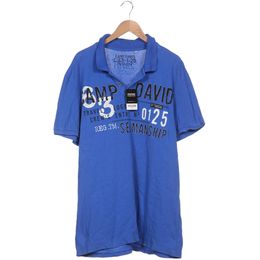 CAMP DAVID Herren Poloshirt, blau, Gr. 58