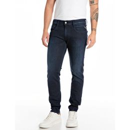 Slim-fit-Jeans Replay "Anbass" Gr. 31, Länge 32, blau (dark blue a700) Herren Jeans