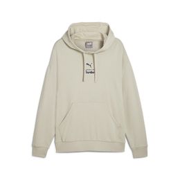 Hoodie Puma "Porsche Legacy 911 Graphic Herren" Gr. L, beige (desert dust beige) Herren Sweatshirts Sportbekleidung