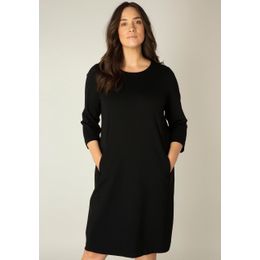 Etuikleid Base Level Curvy "Addy" Gr. 44, N-Gr, schwarz (black) Damen Kleider Etuikleider In elasitischer und bequemer Viskose-Mischqualität