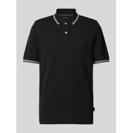 Bugatti Poloshirt mit Kontrastbesatz