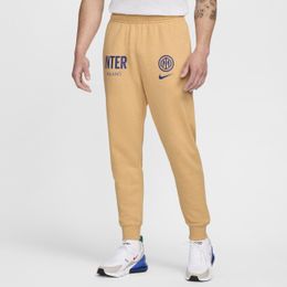 Inter Mailand Club Home Nike Fußball-Jogger aus French Terry (Herren) - Braun