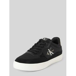 Calvin Klein Jeans Ledersneaker mit Label-Details Modell 'CLASSIC CUPSOLE LOW MIX'