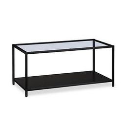 Relaxdays Couchtisch Glas schwarz 100,0 x 50,0 x 42,0 cm