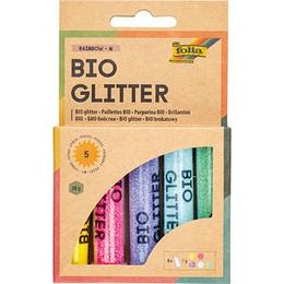 Folia Bio Glitter Rainbow M Glitzer farbsortiert