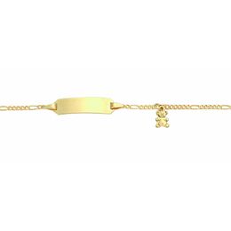 Adelia´s Goldarmband ADELIA´S "Damen Goldschmuck 333 Gold Figaro Armband 14 cm" Armbänder Gr. 14, Gelbgold 333, goldfarben (gold) Damen Goldschmuck für