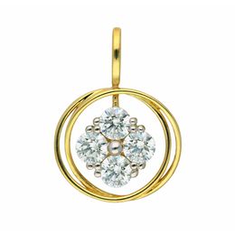 Adelia´s Ketten-Anhänger ADELIA´S "Damen Goldschmuck 333 Gold Anhänger mit Zirkonia" Schmuckanhänger Gr. mit Zirkonia, Weißgold 333, goldfarben (gold) Damen 333 Gold mit Zirkonia Goldschmuck für