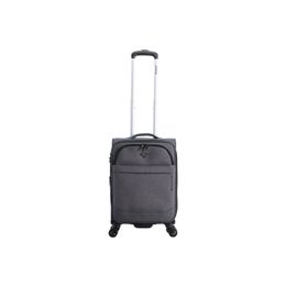 Koffer Saxoline "2 Tone" Gr. B/H/T: 36.5 cm x 55 cm x 22 cm, grau Koffer Trolleys Polyester material