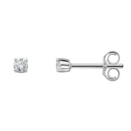 Paar Ohrhänger ONE ELEMENT "0.15 ct Diamant Brillant Ohrringe Ohrstecker aus 585 Weißgold" Gr. Damen, 0.15 ct, Weißgold 585-Diamanten, silberfarben (silber) Damen Gold Schmuck