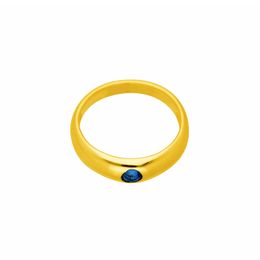 Adelia´s Ketten-Anhänger ADELIA´S "Damen Goldschmuck 333 Gold Anhänger Taufring mit Safir Ø 11,2 mm" Schmuckanhänger Gr. Gelbgold 333, blau Damen 333 Gold mit Safir Goldschmuck für