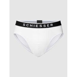 Schiesser Slip mit Logo-Bund im 3er-Pack