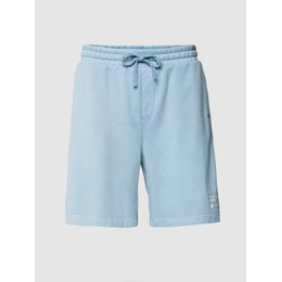 BOSS Orange Regular Fit Sweatshorts mit Label-Stitching