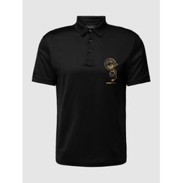 Emporio Armani Poloshirt mit Motiv- und Label-Stitching