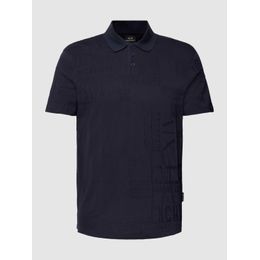 Armani Exchange Poloshirt mit Label-Strukturmuster