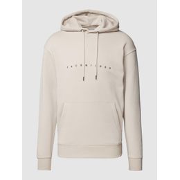 Jack & Jones Hoodie mit gerippten Abschlüssen