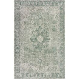 Teppich FLAIR RUGS "Antique" Teppiche Gr. B/L: 200 cm x 290 cm, 4 mm, 1 St., grün Vintage-Muster