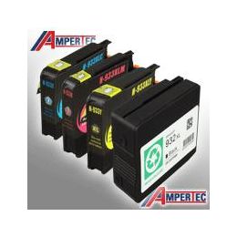 4 Ampertec Tinten ersetzt HP 932XL 933XL 4-farbig C2P42AEAM