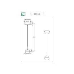 Fabas Luce LED-Hängeleuchte Dunk, messing, 1-flammig, 3.000 K, Metall