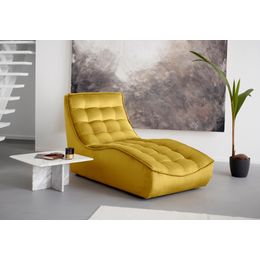 Chaiselongue Calia italia "Banjo, Designsofa, erstklassiger Sitzkomfort, als Einzelelement", gelb (giallo), B:81cm H:88cm T:156cm, Sofas, oder als Modulsofa mit den passenden Erweiterungselementen stellbar