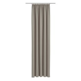 Vorhang WIRTH "Dim out" Gardinen Gr. 300 cm, Kräuselband, 145 cm, grau (taupe)