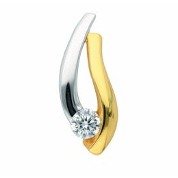 Adelia´s Ketten-Anhänger ADELIA´S "Damen Goldschmuck 333 Gold Anhänger mit Zirkonia" Schmuckanhänger Gr. mit Zirkonia, Weißgold 333, goldfarben (gold) Damen 333 Gold mit Zirkonia Goldschmuck für