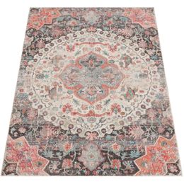 Teppich Paco Home "Torres 271" Teppiche Gr. B/L: 240 cm x 330 cm, 8 mm, 1 St., grau Kurzflor, Orient-Optik, Vintage Design, In- und Outdoor geeignet