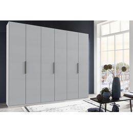 Kleiderschrank wimex "Level by fresh to go" Schränke Gr. B/H/T: 300 cm x 236 cm x 58 cm, 6 St., weiß (weiß, light grey) ohne Schubladen