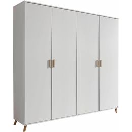 Kleiderschrank Rauch "Falun" Schränke Gr. B/H/T: 182 cm x 203 cm x 53 cm, 4 St., weiß