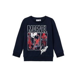 name it Sweatshirt 'Jessie Spiderman' Jungen Gr&ouml;&szlig;e 122/128 marine / hellblau / rot / wei&szlig;