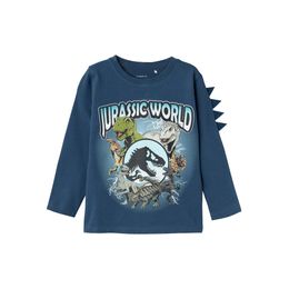name it Shirt 'Jolly Jurassic' Jungen Größe 80 saphir / grau / apfel / weiß