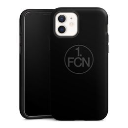DeinDesign iPhone 12 mini Handy Panzer Handyh&uuml;lle robuste Outdoor H&uuml;lle Schutzh&uuml;lle matt 1. Fcn 1. Fc N&uuml;rnberg Logo Tough Case