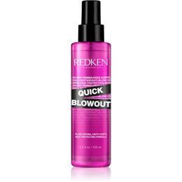 Redken Quick Blowout Hitzeschutzspray für Behandlungen mit Haarglätter und Lockenstab für ein schnelleres Föhn-Styling 125 ml