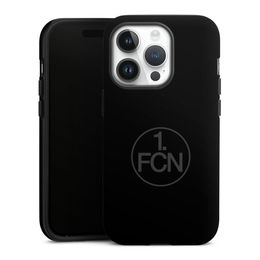 DeinDesign iPhone 14 Pro Handy Panzer Handyh&uuml;lle robuste Outdoor H&uuml;lle Schutzh&uuml;lle matt 1. Fcn 1. Fc N&uuml;rnberg Logo Tough Case